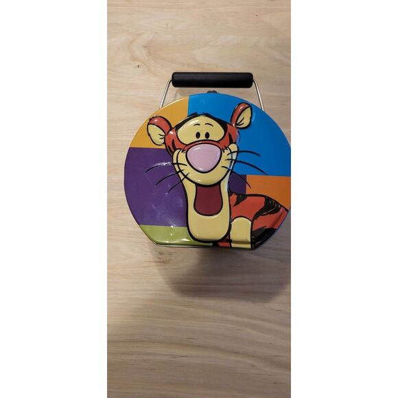 Dining | Vintage Disney Winnie The Pooh Tigger Metal Tin Round Blue ...